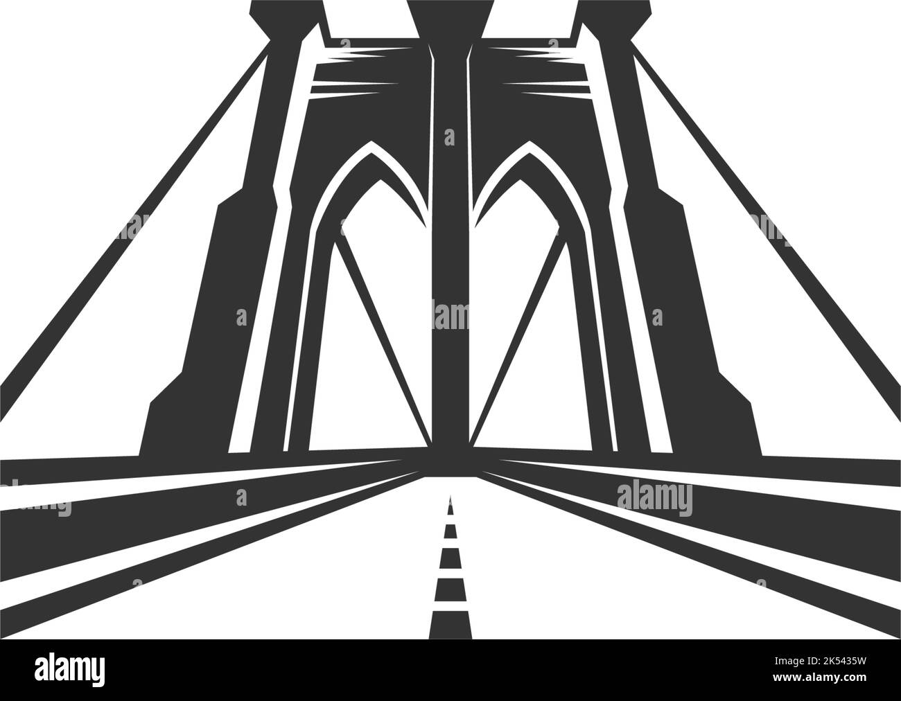 Bridge logo icon design illustration template Stock Vector Image & Art ...
