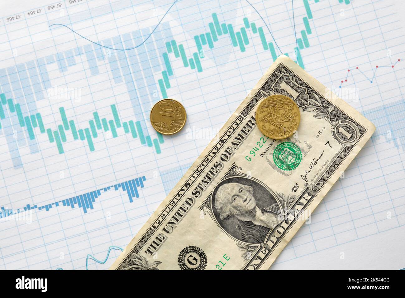Coins charts financial diagrams hi-res stock photography and images - Alamy