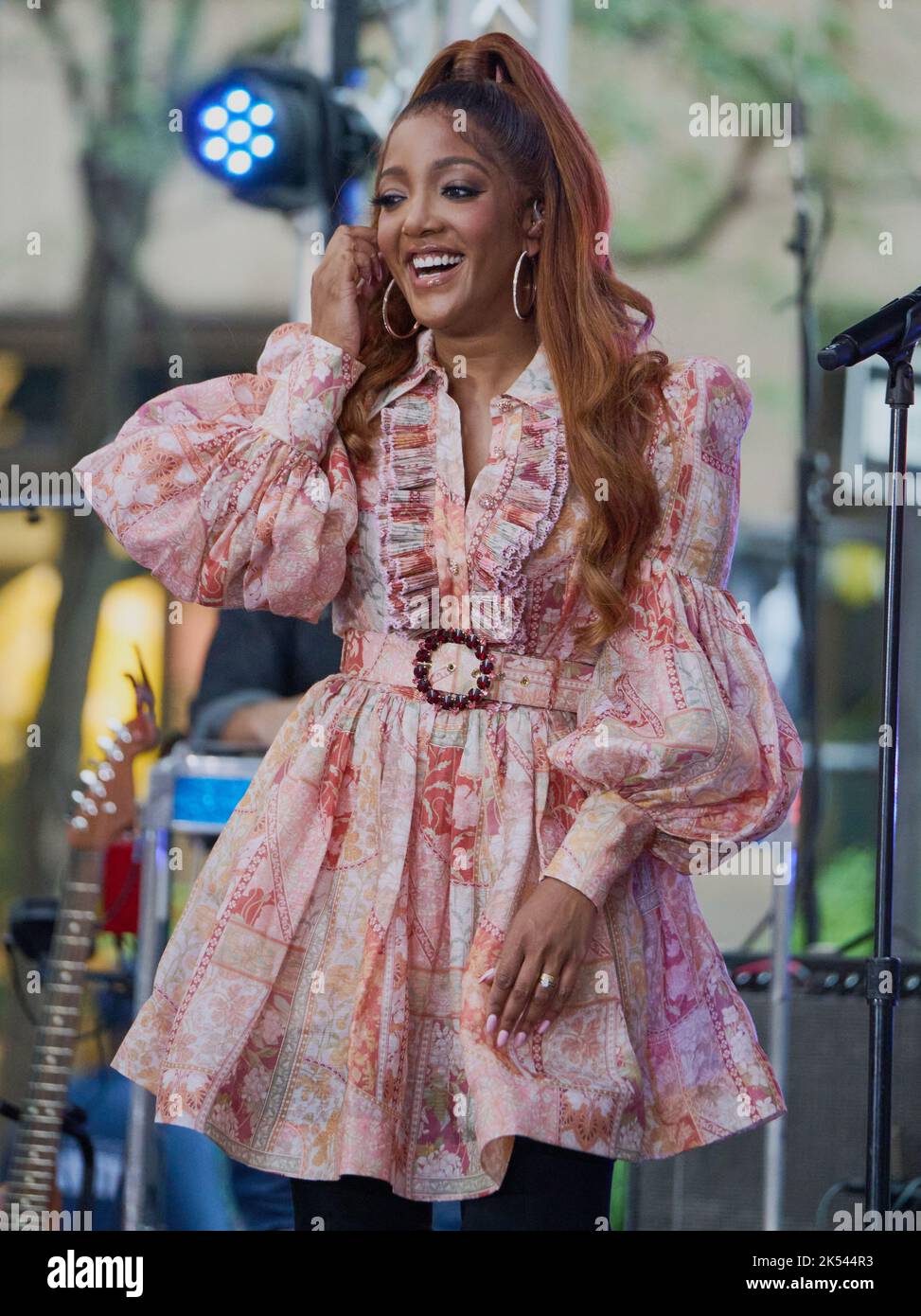 NEW YORK, NY, USA - AUGUST 26, 2022: Mickey Guyton Performs on NBC's ...