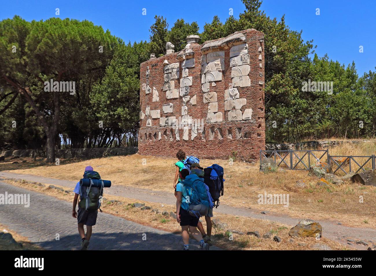 Rome. Via Appia antica. MAUSOLEUM OF COTTA - ROTUNNO Stock Photo - Alamy