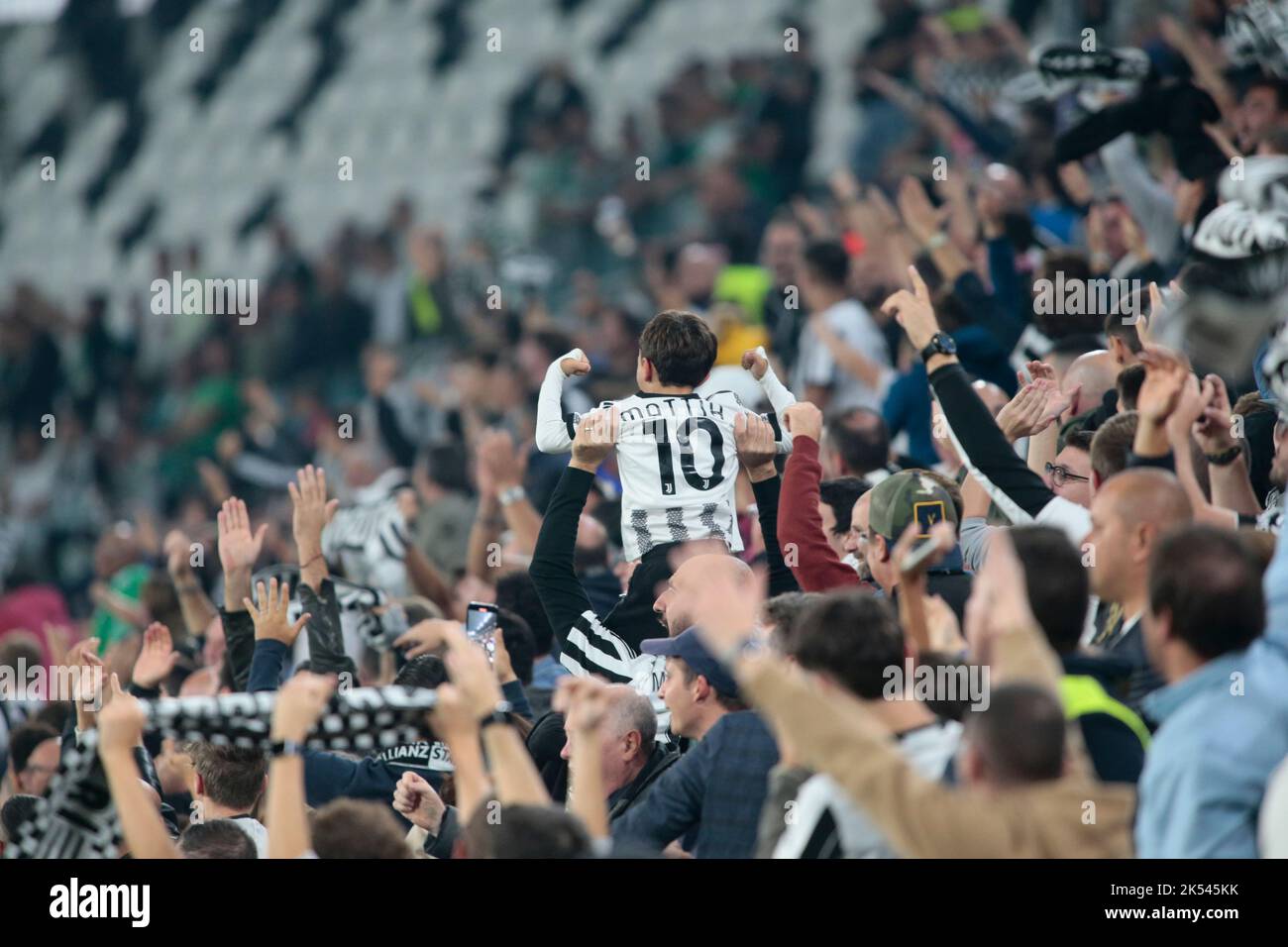 Juventus Fans during the UEFA Champions League match, Group H, Juventus ...