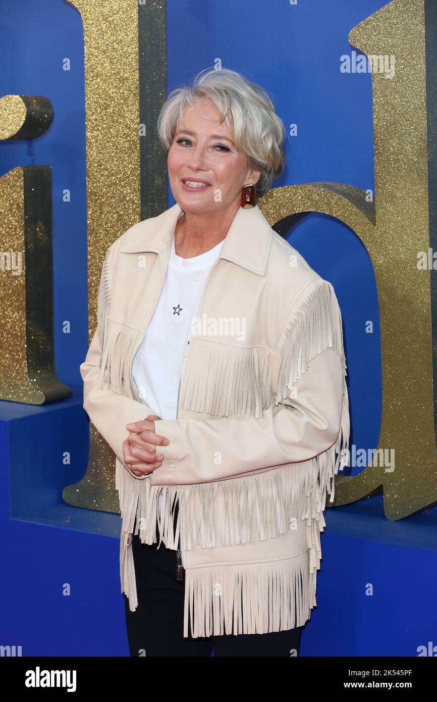 Emma Thompson attends the World Premiere of Roald Dahl’s Matilda The ...