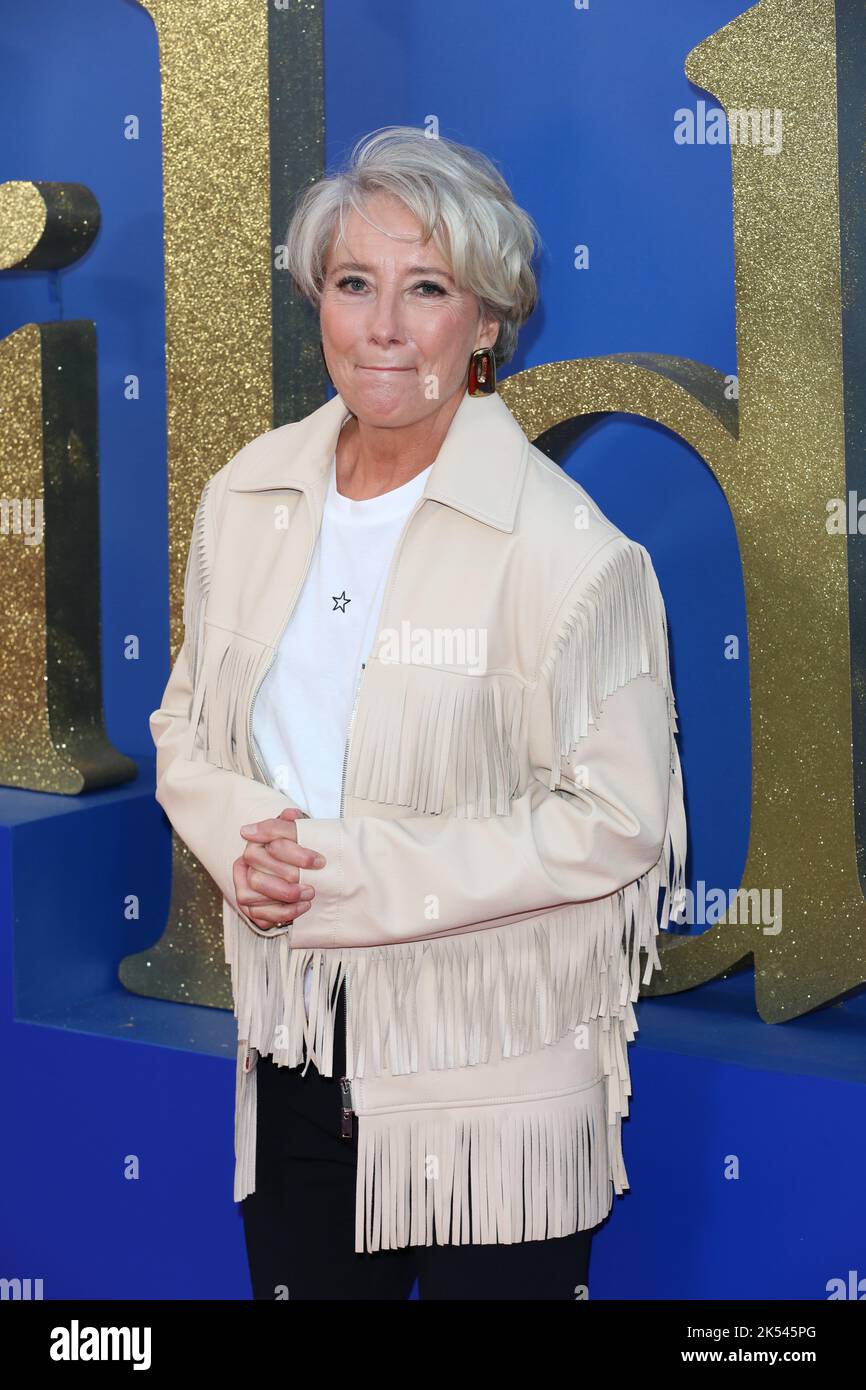 Emma Thompson attends the World Premiere of Roald Dahl’s Matilda The ...