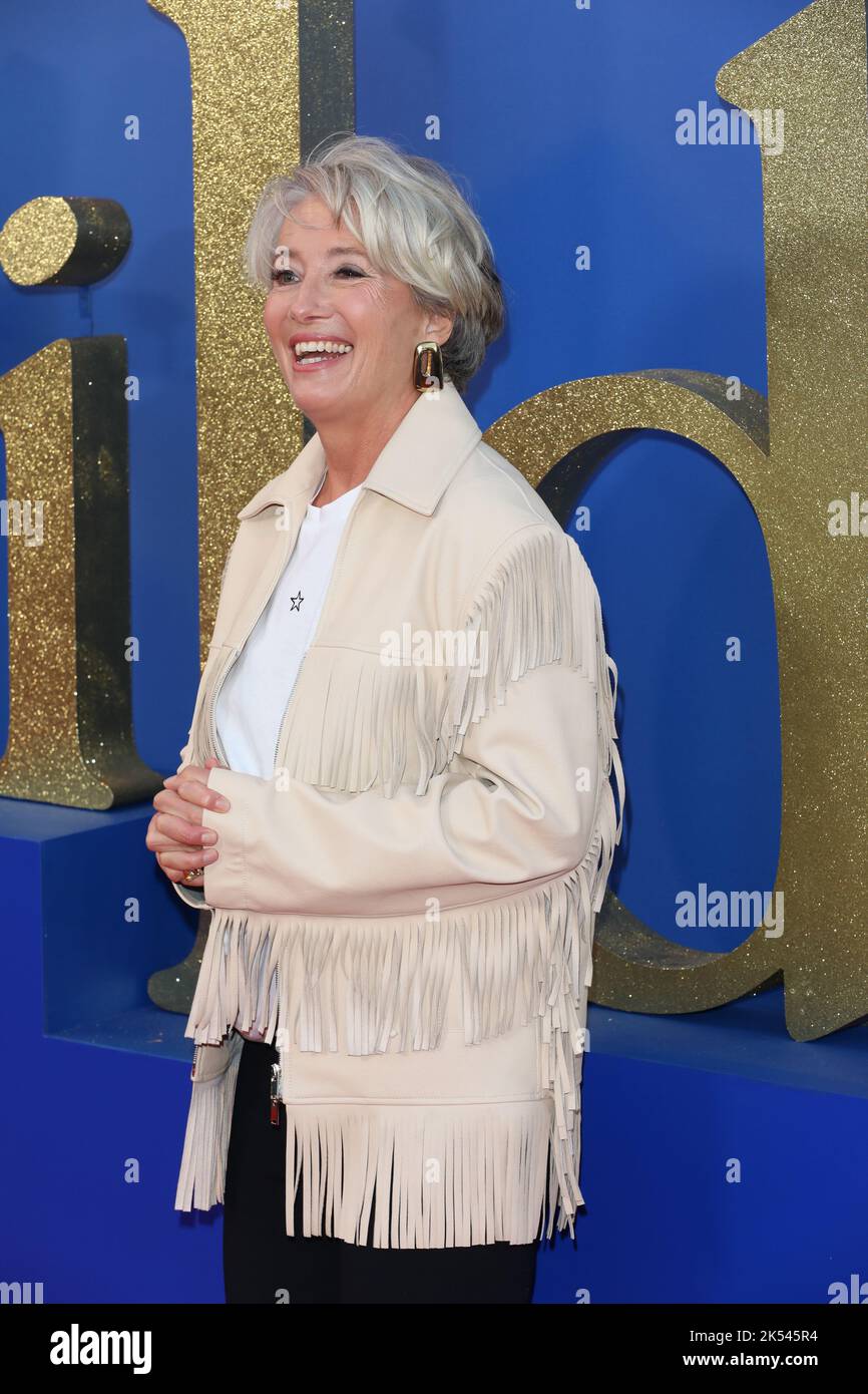Emma Thompson attends the World Premiere of Roald Dahl’s Matilda The ...