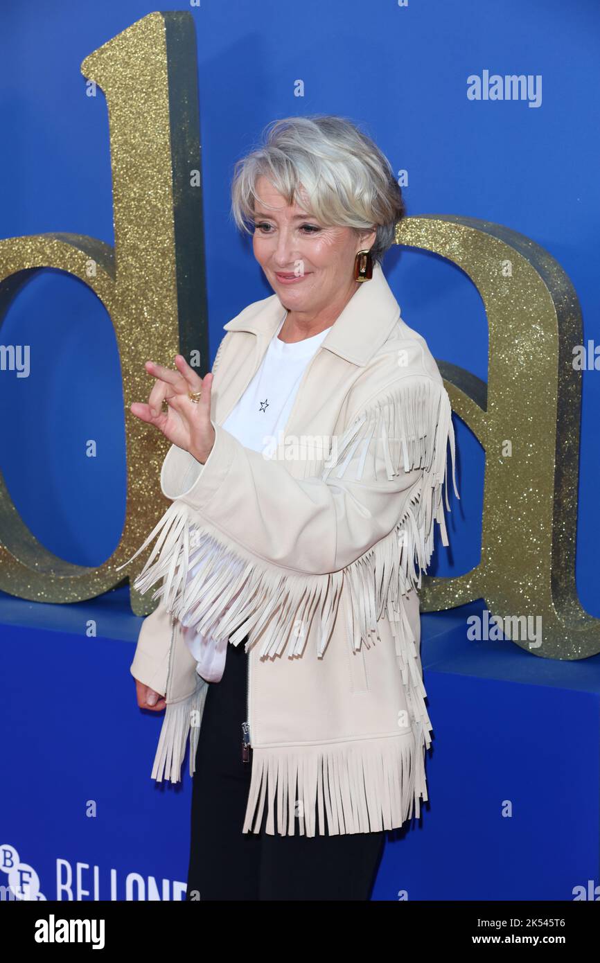 Emma Thompson attends the World Premiere of Roald Dahl’s Matilda The ...