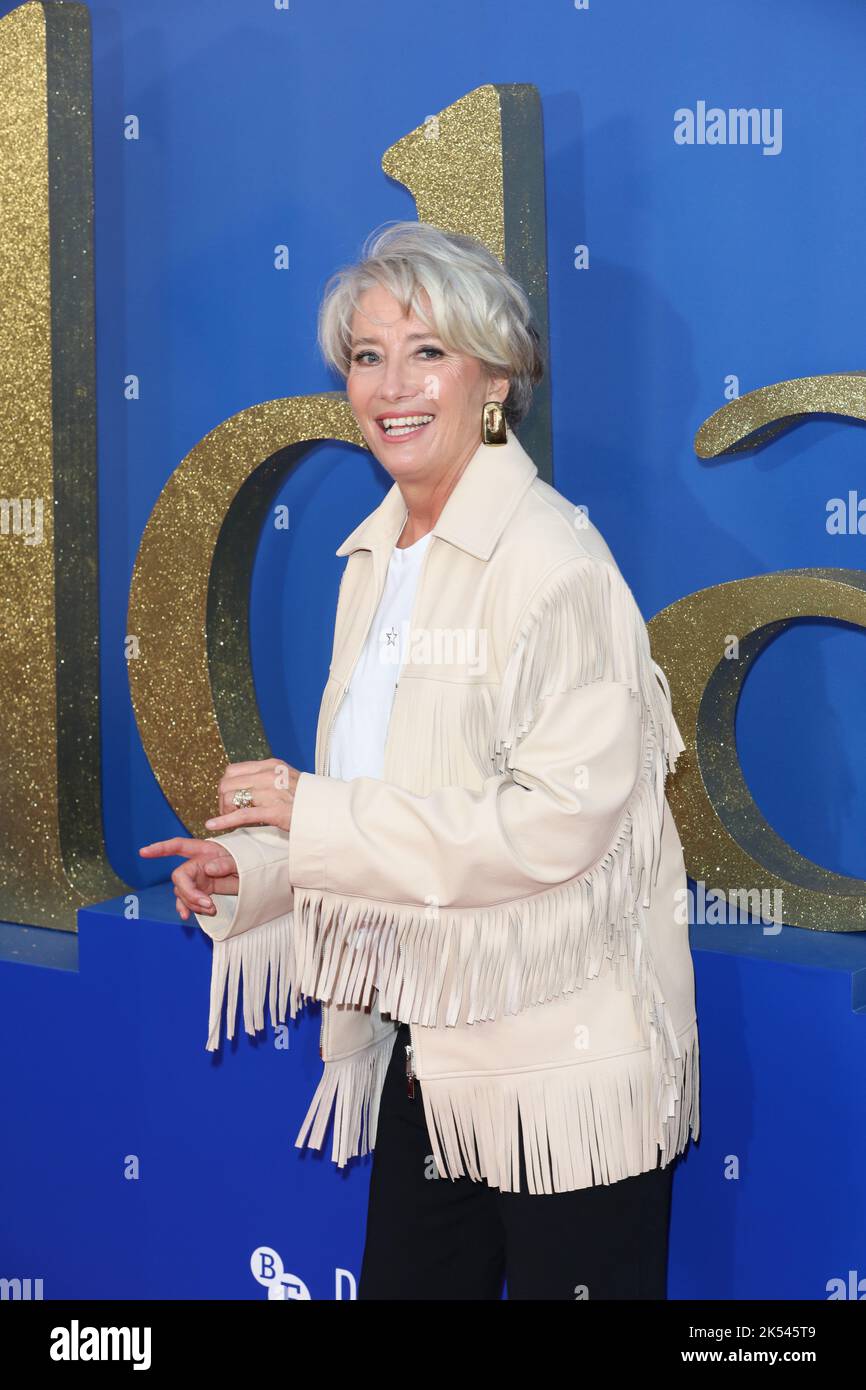 Emma Thompson attends the World Premiere of Roald Dahl’s Matilda The ...