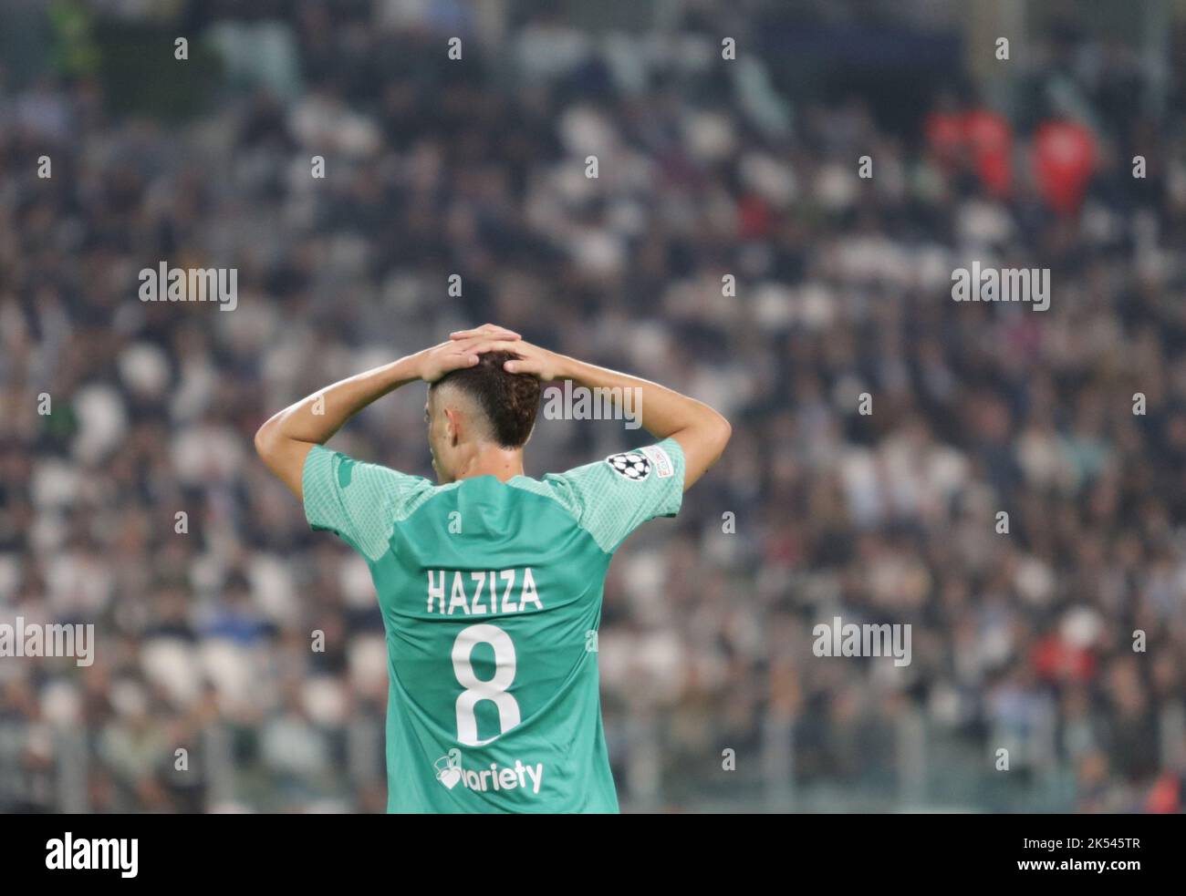 Dolev Haziza of Maccabi Haifa during the UEFA Champions League match ...
