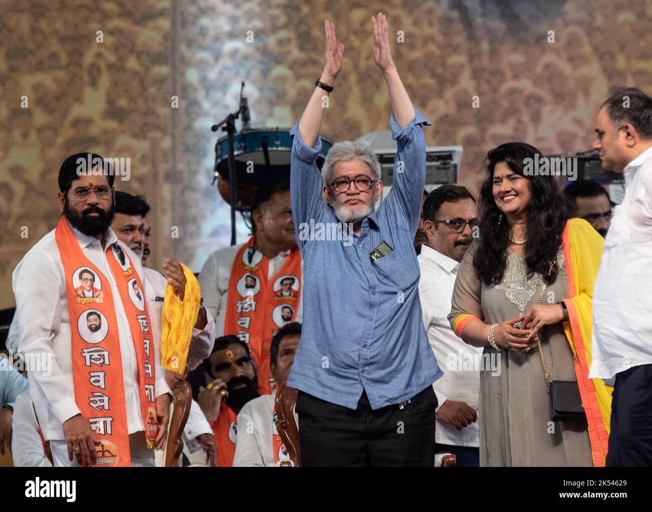 MUMBAI, INDIA - OCTOBER 5: Maharashtra Chief Minister Eknath Shinde ...