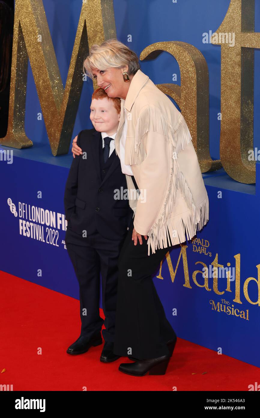 Emma Thompson attends the World Premiere of Roald Dahl’s Matilda The ...