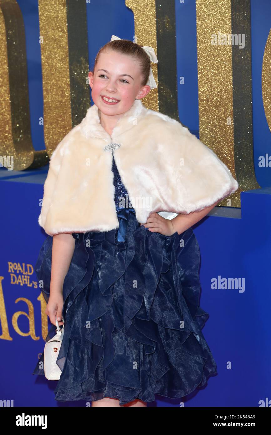 Darcy Pentland attends the World Premiere of Roald Dahl’s Matilda The ...