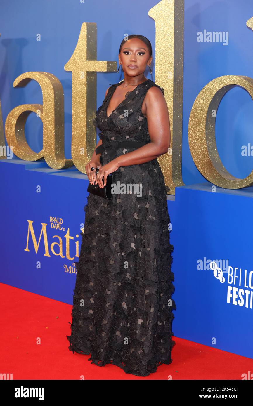 Nana Mensah attends the World Premiere of Roald Dahl’s Matilda The ...