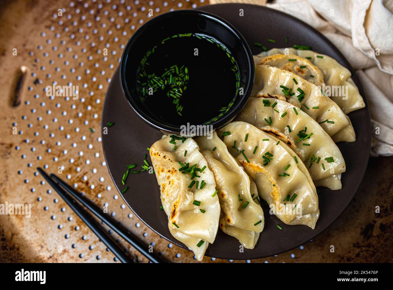 Korean pot stickers hi-res stock photography and images - Alamy