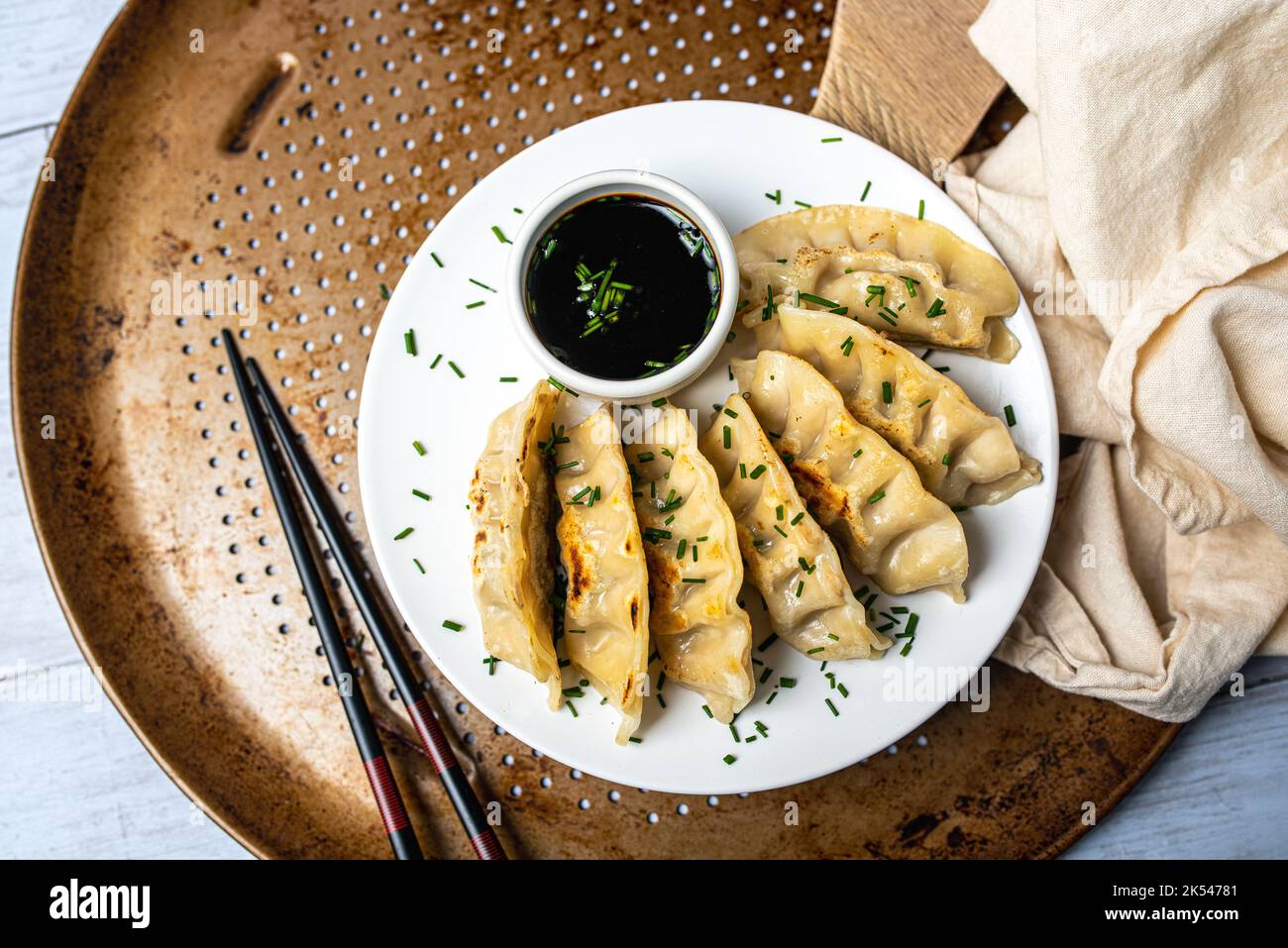 Korean pot stickers hi-res stock photography and images - Alamy