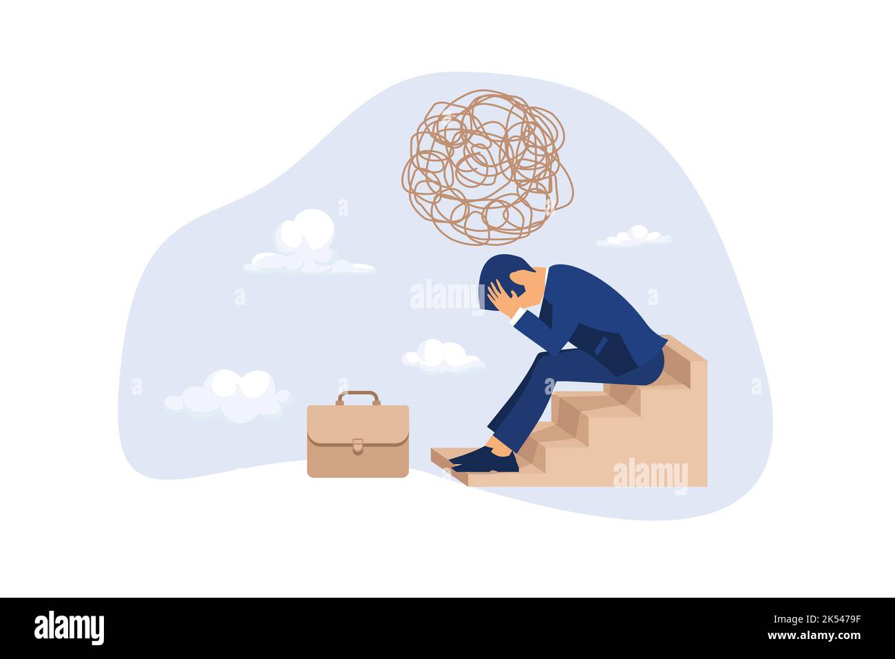 Stress at work, exhausted from overworked and too many problems or ... Stress at work, exhausted from overworked and too many problems or ...
