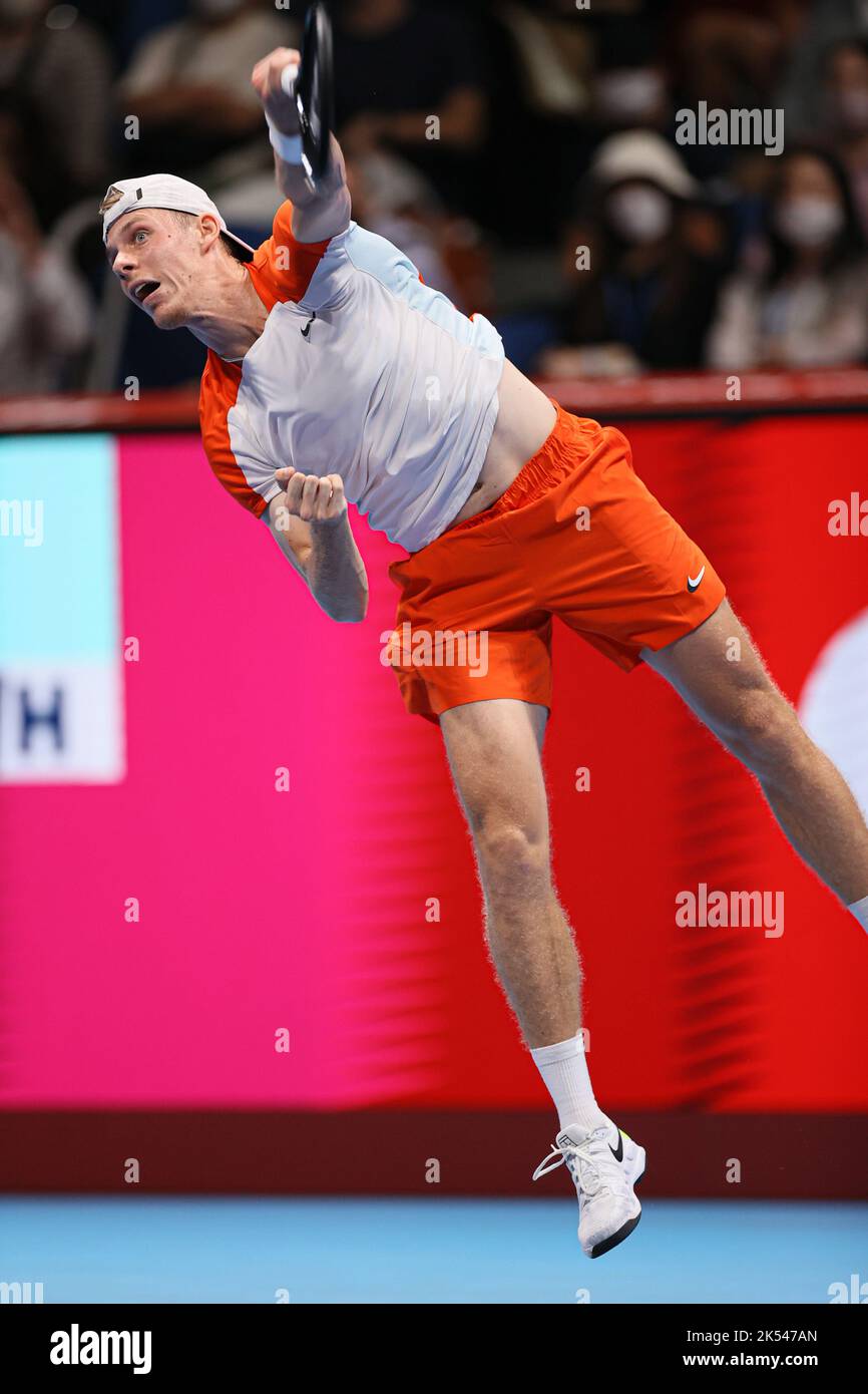 Ariake Colosseum, Tokyo, Japan. 5th Oct, 2022. Denis Shapovalov (CAN ...