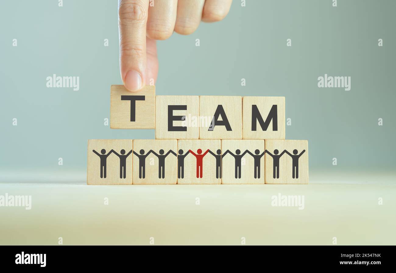 Team building activity leader hi-res stock photography and images - Alamy