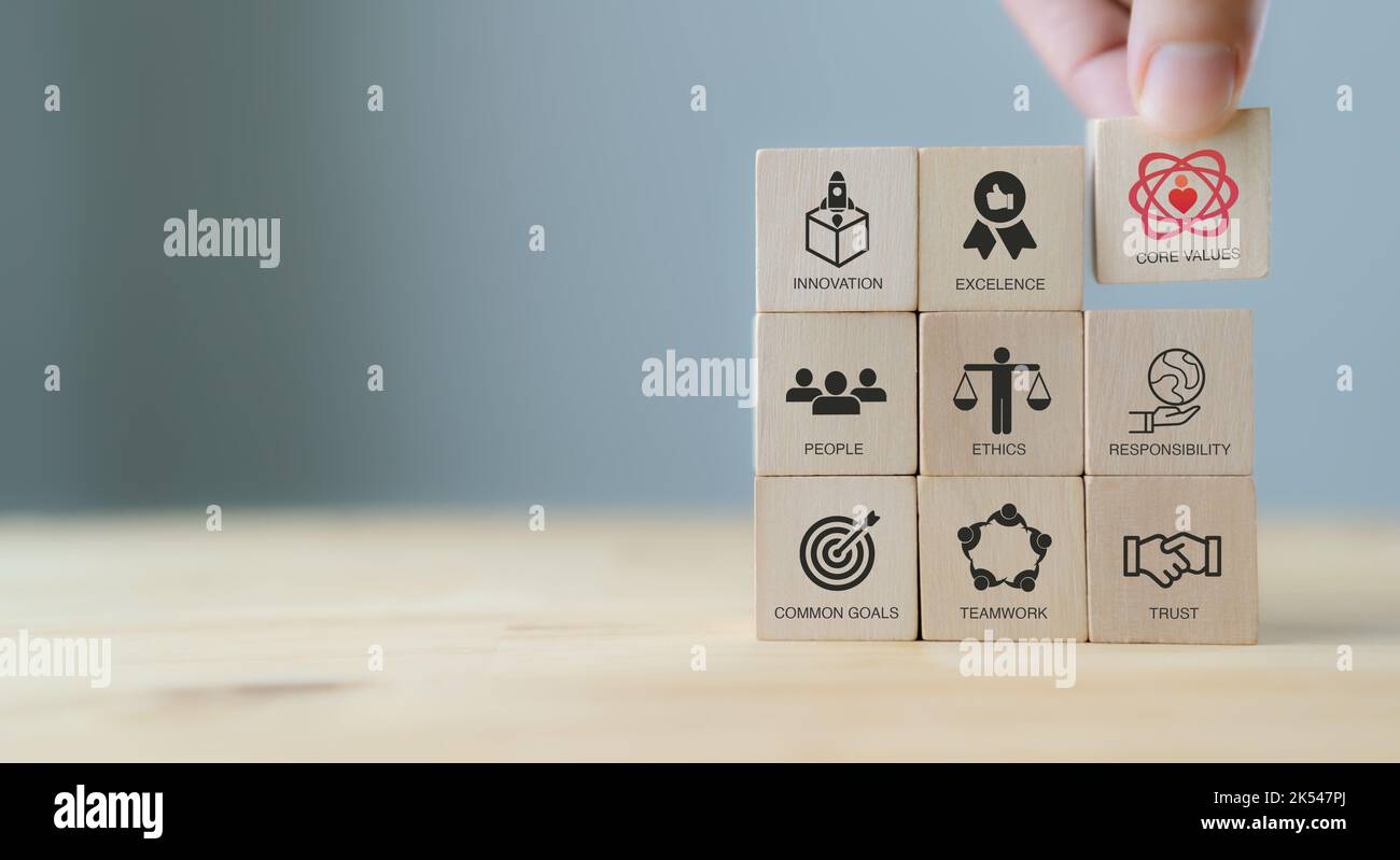 Core values,corporate values concept. Company culture and strategy ...