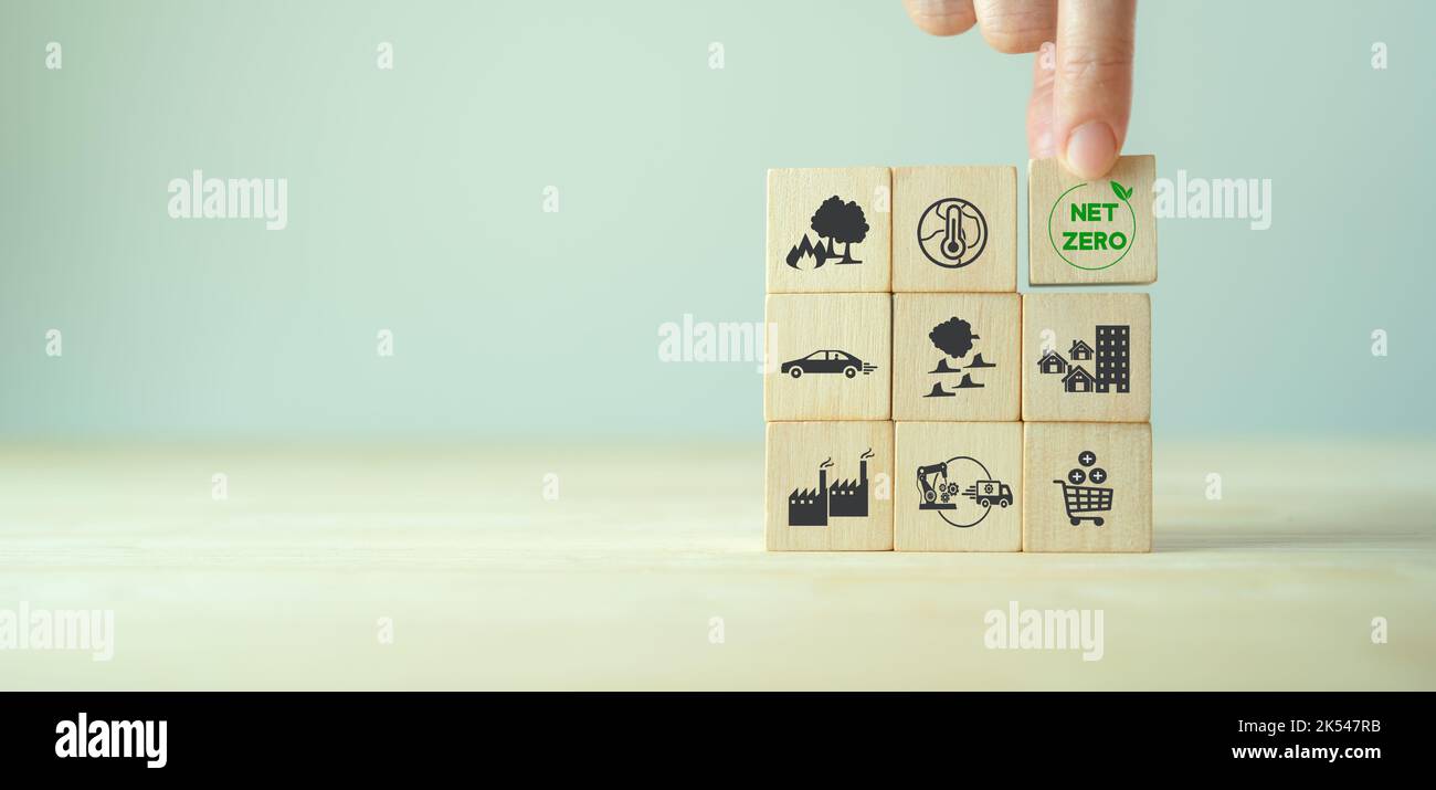 Net zero target and carbon neutral. Green business concept. Climate ...