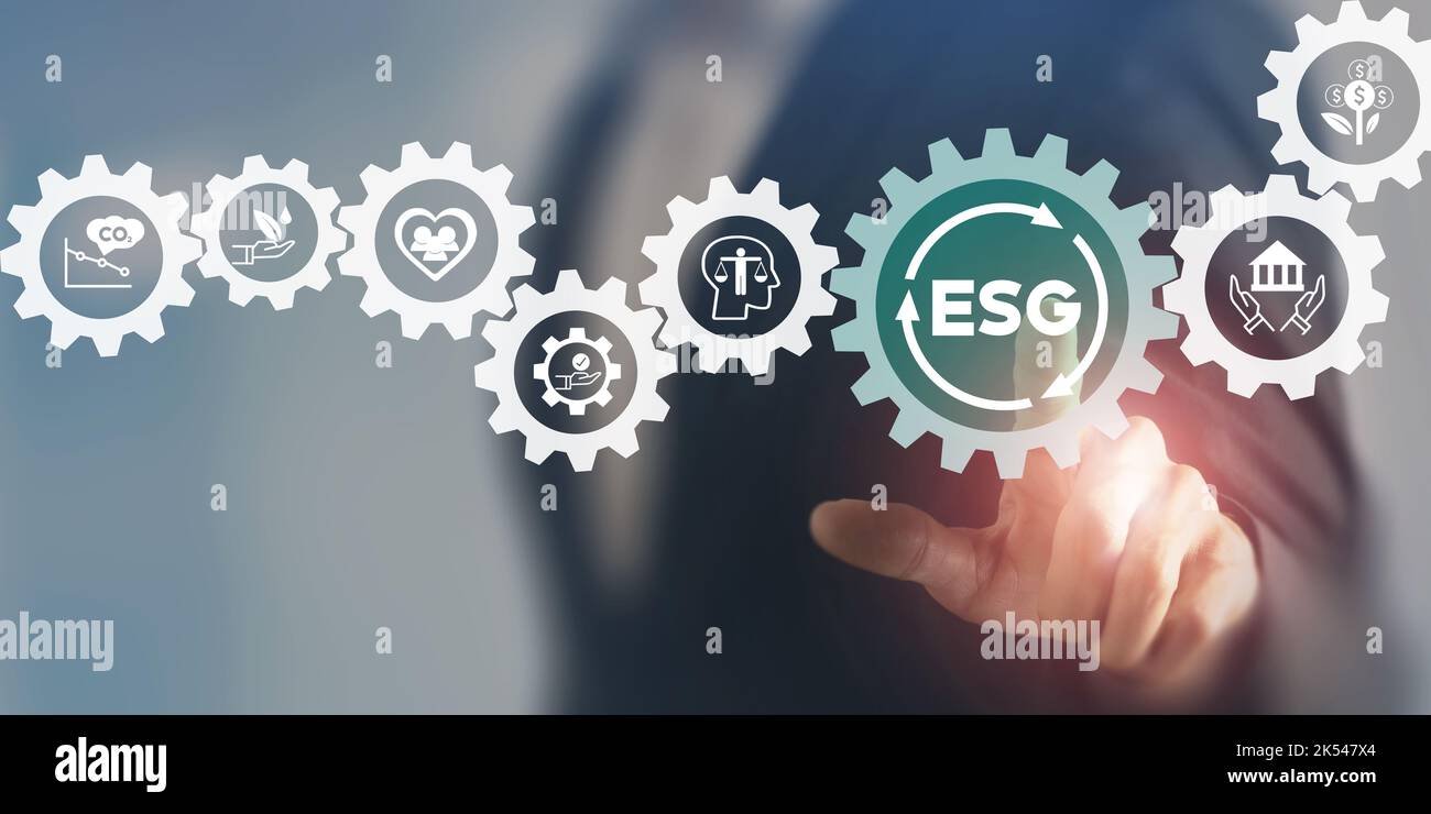 ESG concept of environmental, social and governance. Sustainable ...