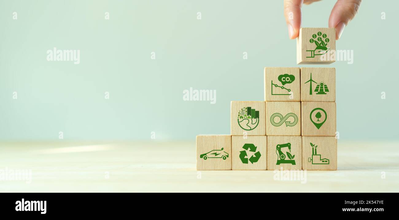 Carbon credit concept. Tradable certificate to drive industry and ...