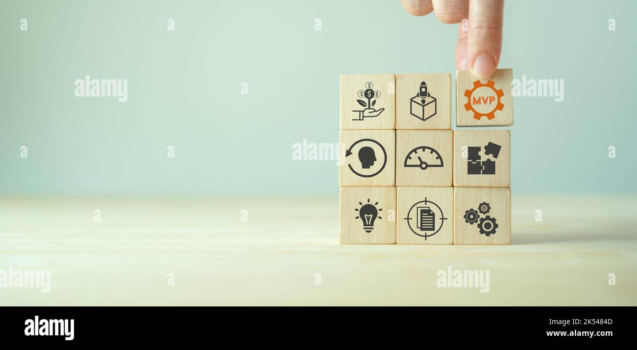MVP, minimum viable product concept for lean startup. Life cycle of ...