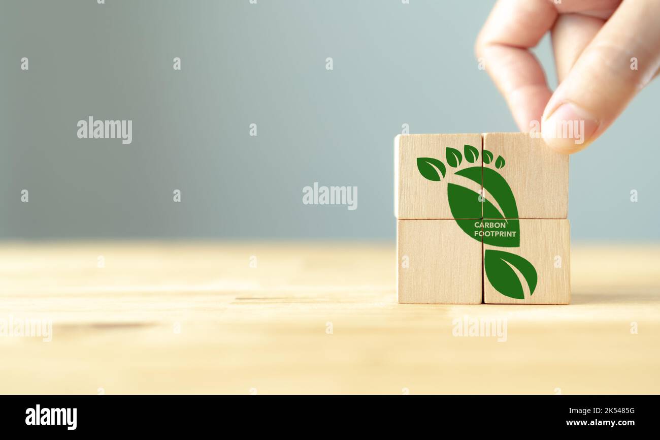 Carbon Footprint ,eco friendly, zero emission concept. Carbon ...