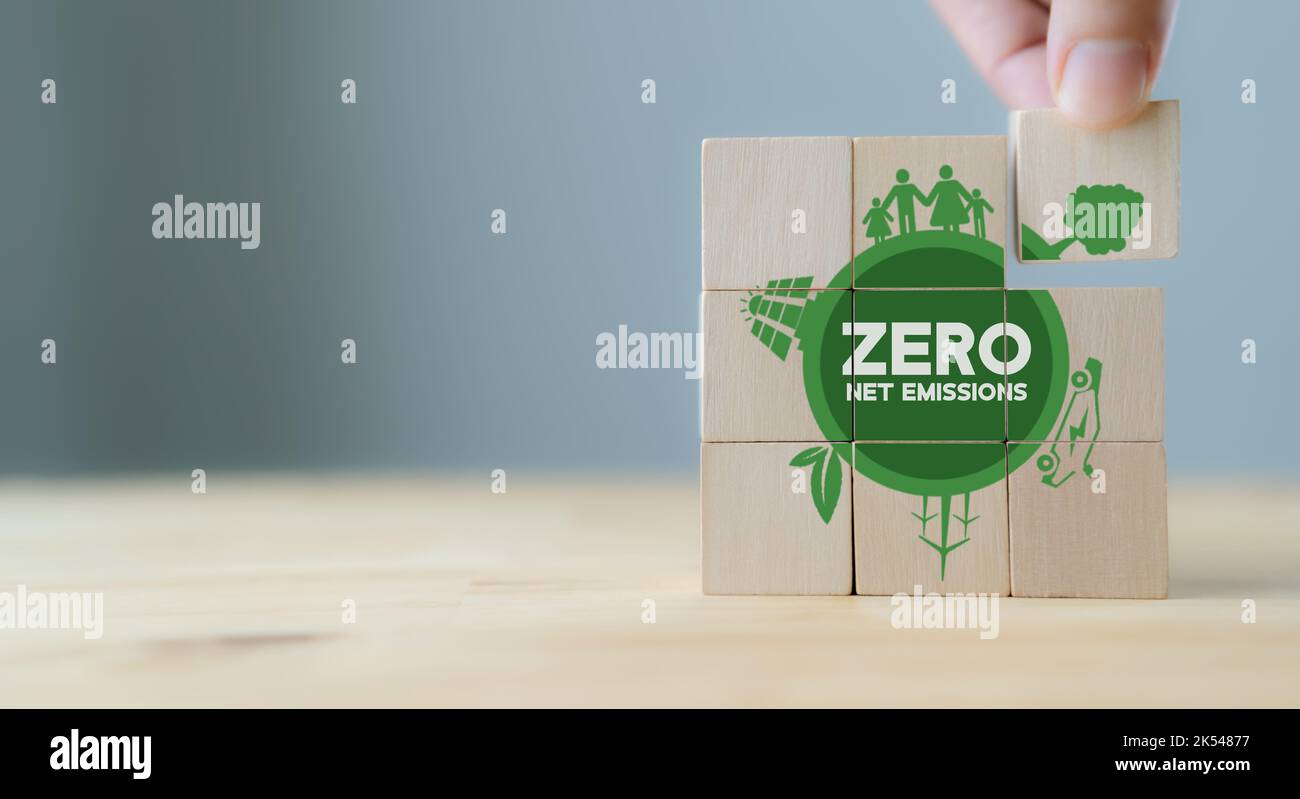 Net zero by 2050. Carbon neutral. Net zero greenhouse gas emissions ...