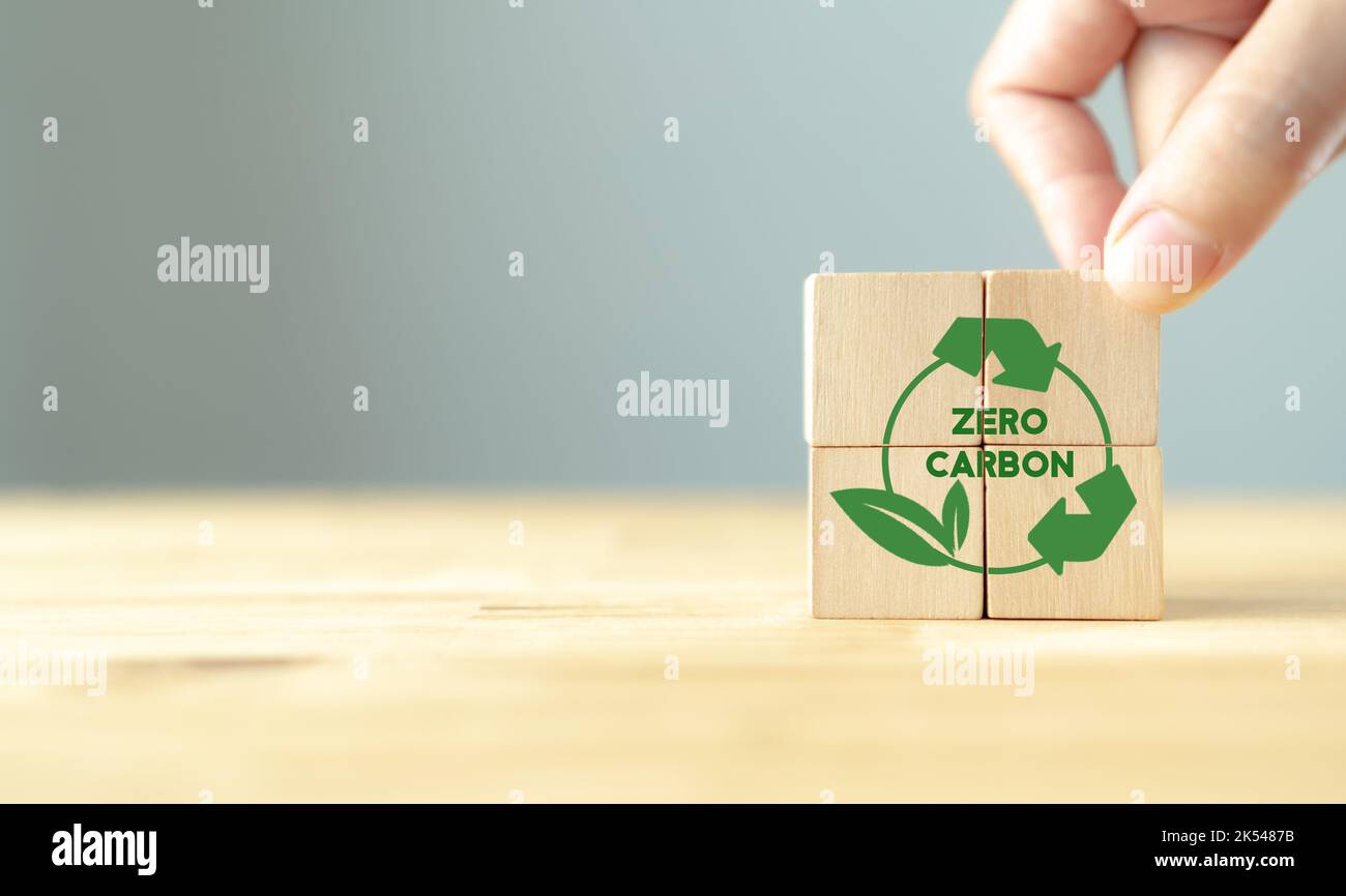 Zero carbon and net zero emissions concept. Carbon neutral. Climate ...