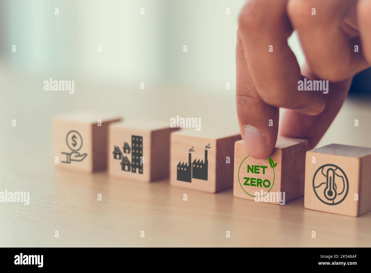 Net zero target and carbon neutral. Green business concept. Climate ...