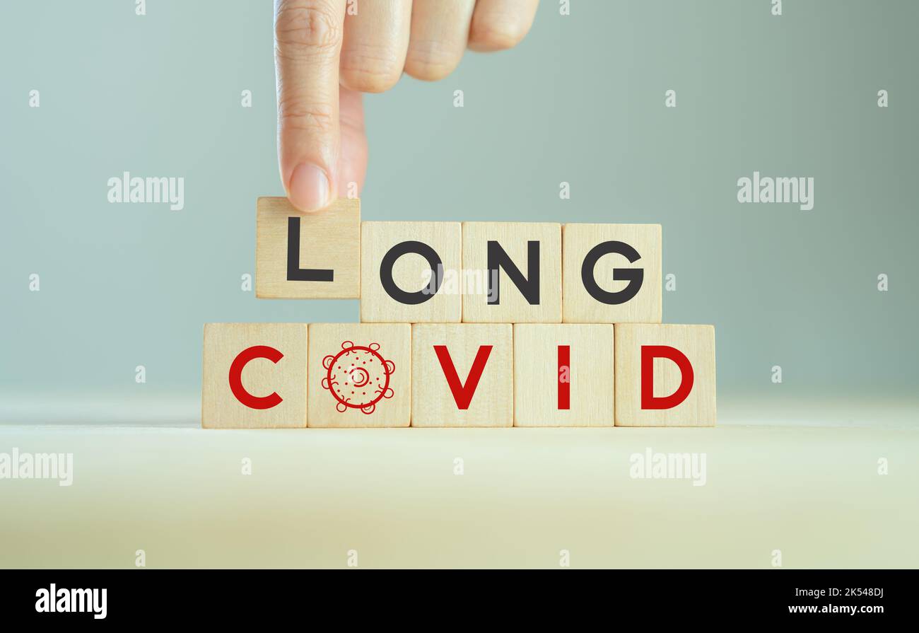 Long covid, post covid concept. Long-term effects of coronavirus ...