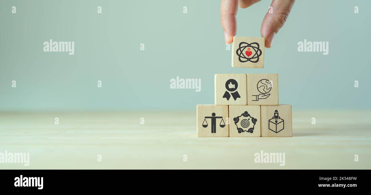 Core values,corporate values concept. Company culture and strategy ...