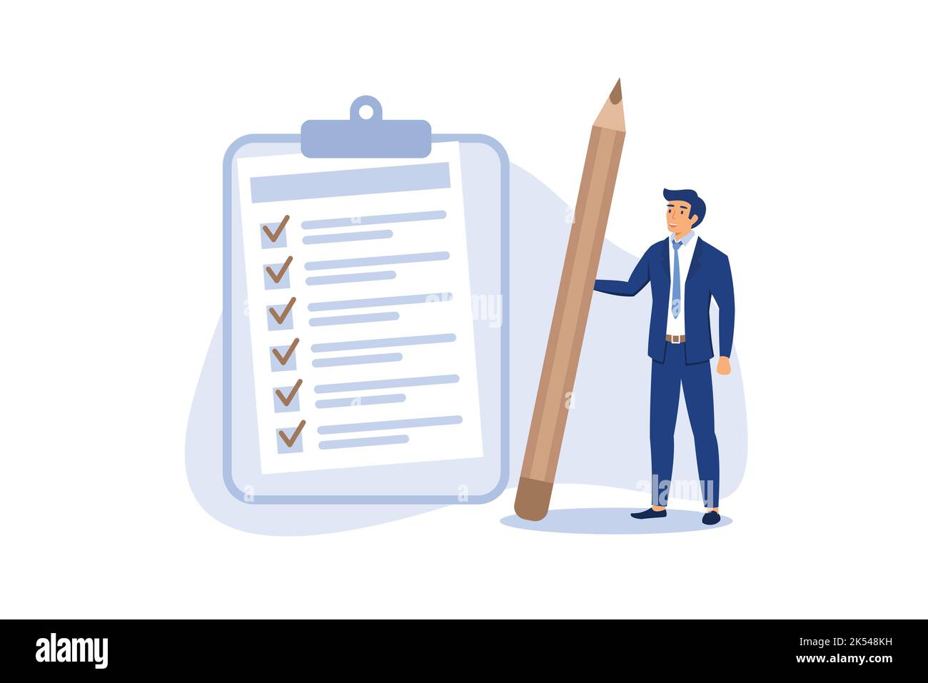 Checklist for work completion, review plan, business strategy or todo ...