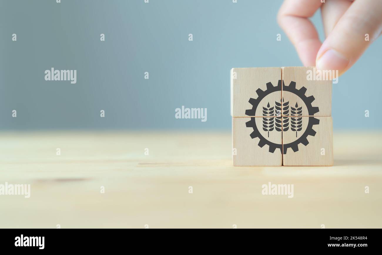 Industrial and agricultural concept. Productivity and quality ...