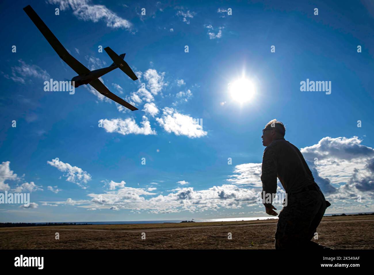 U.S. Marine Corps Sgt. Deakon Thornton, an intelligence specialist with ...
