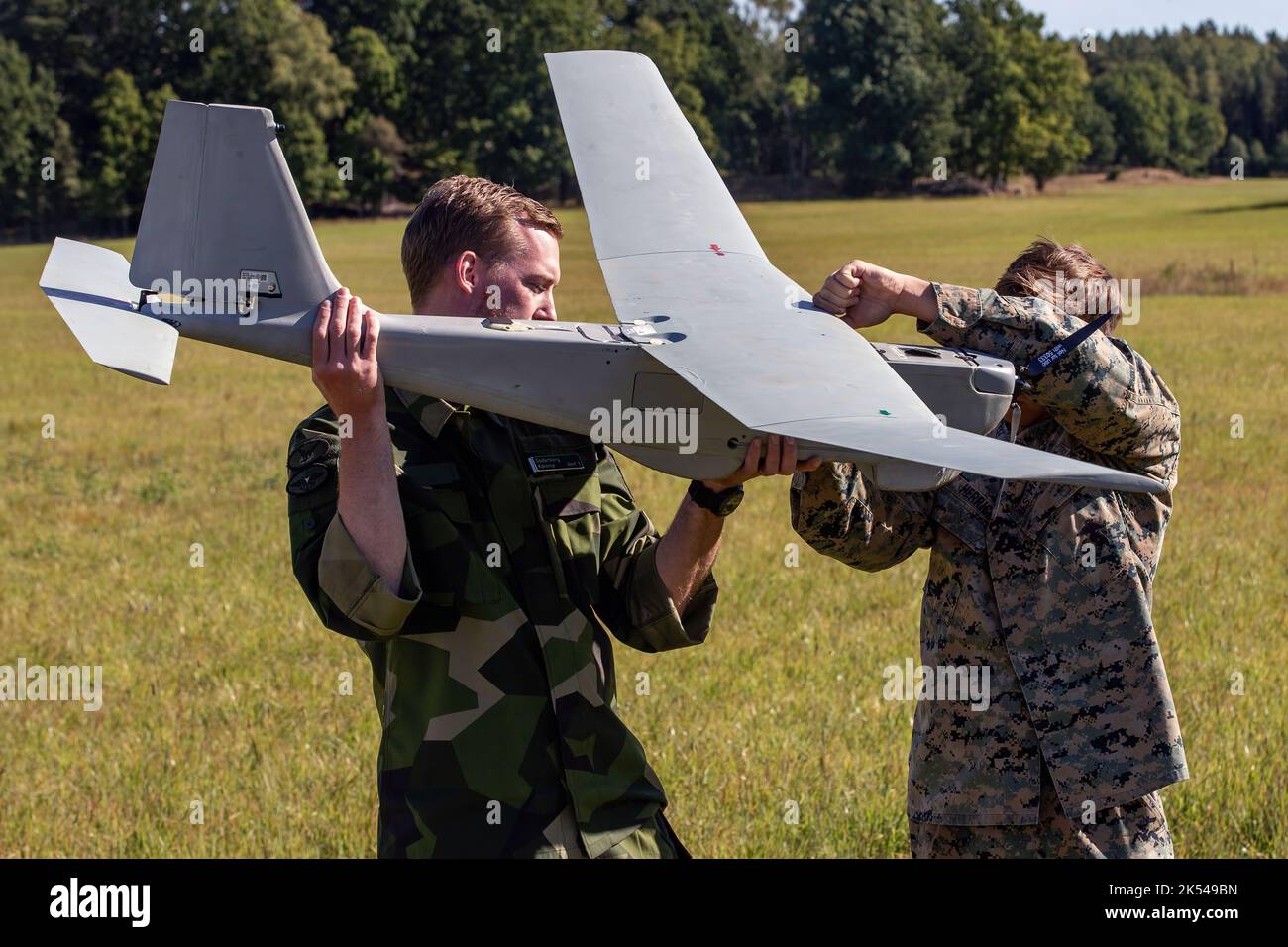 Swedish Marine OR7 Dag Soderberg, a drone operator with 2d Swedish ...