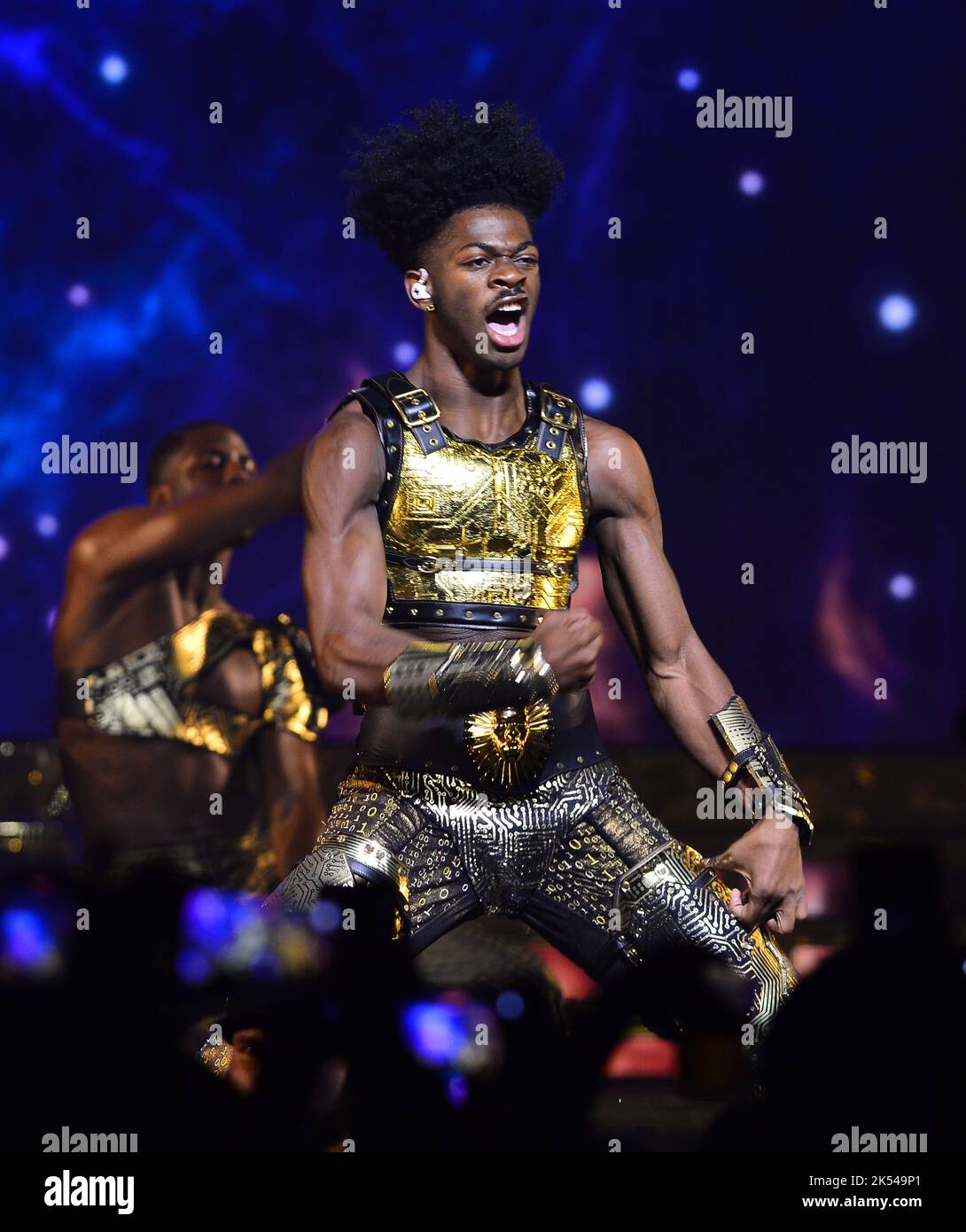 MIAMI , FL - OCTOBER 04: Lil Nas X, performs live on stage during the ...