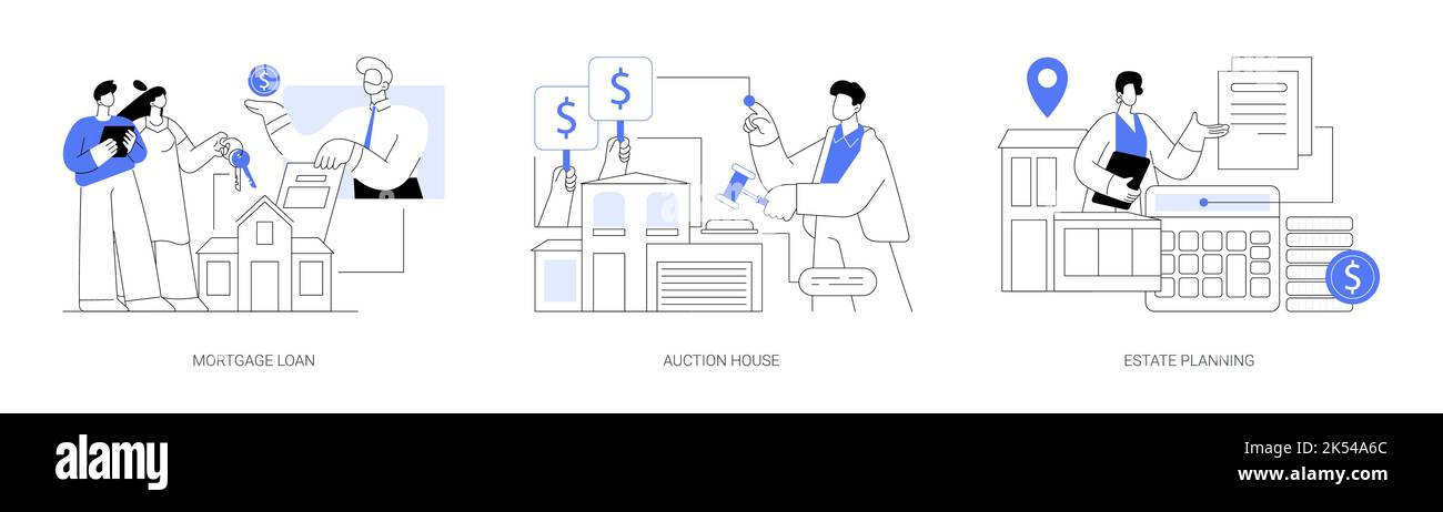 Residential and commercial property abstract concept vector ...
