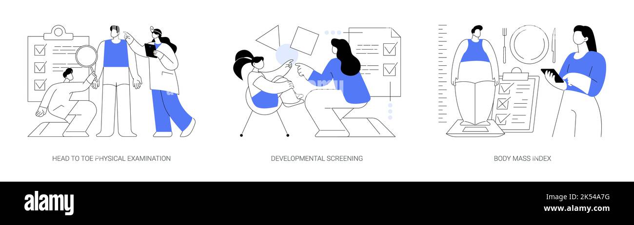 Health check up abstract concept vector illustrations Stock Vector ...