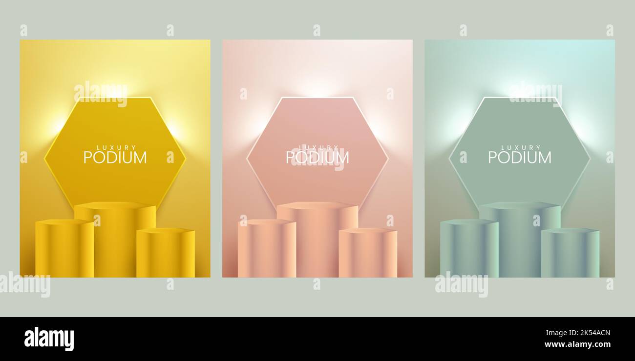 Abstract cream 3d room Stock Vector Images - Alamy