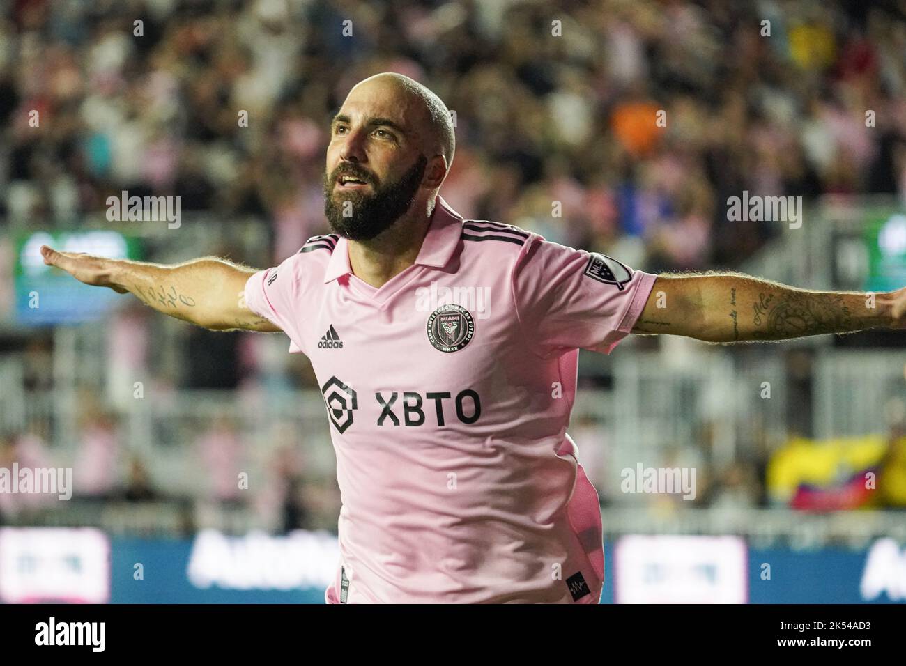 Fort Lauderdale, Florida, USA, October 5, 2022, Inter Miami attacker ...