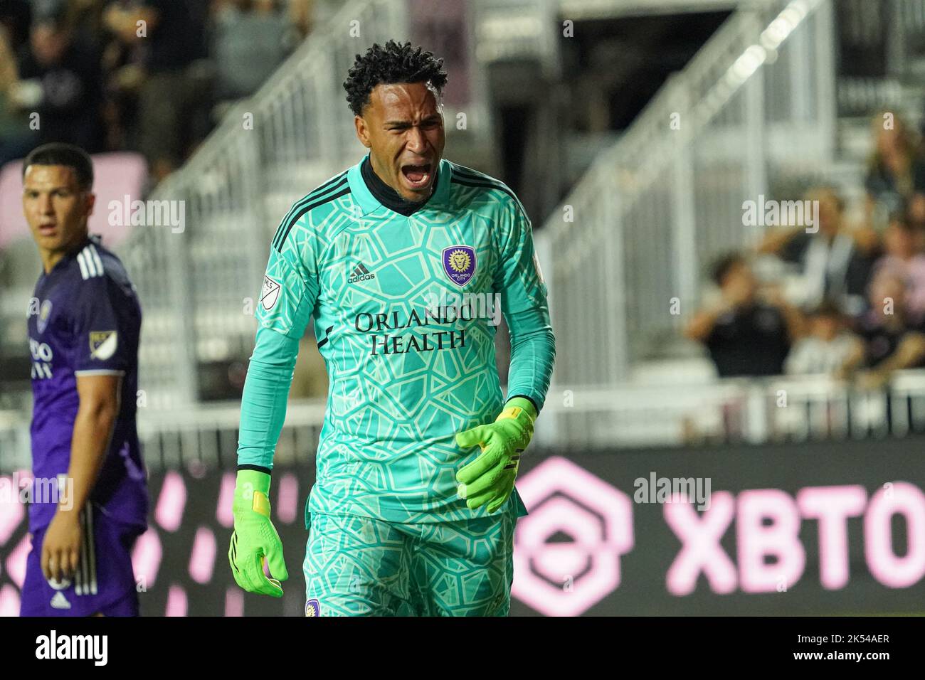 Fort Lauderdale, Florida, USA, October 5, 2022, Orlando City Goalkeeper ...