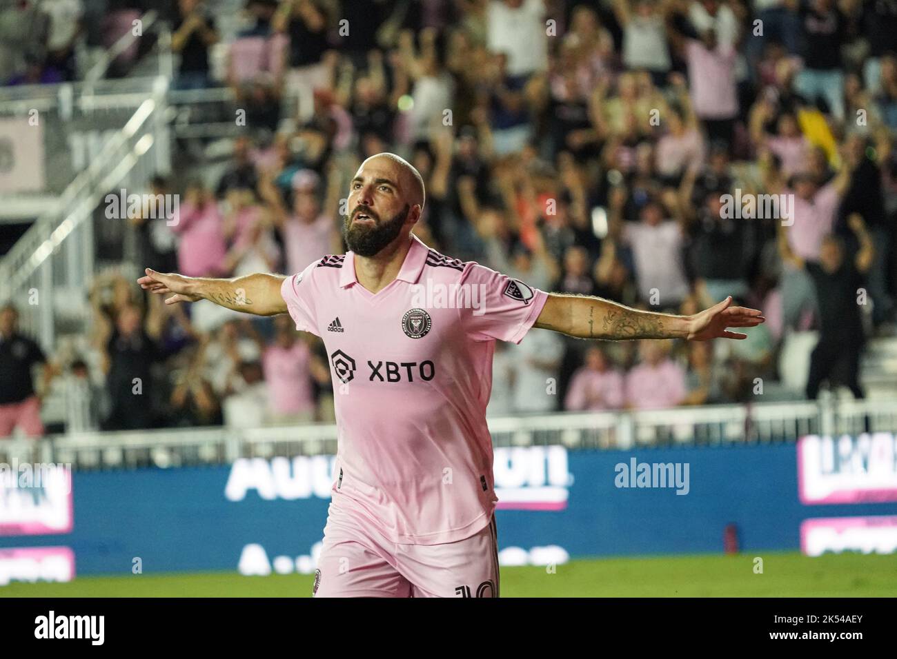 Fort Lauderdale, Florida, USA, October 5, 2022, Inter Miami attacker ...