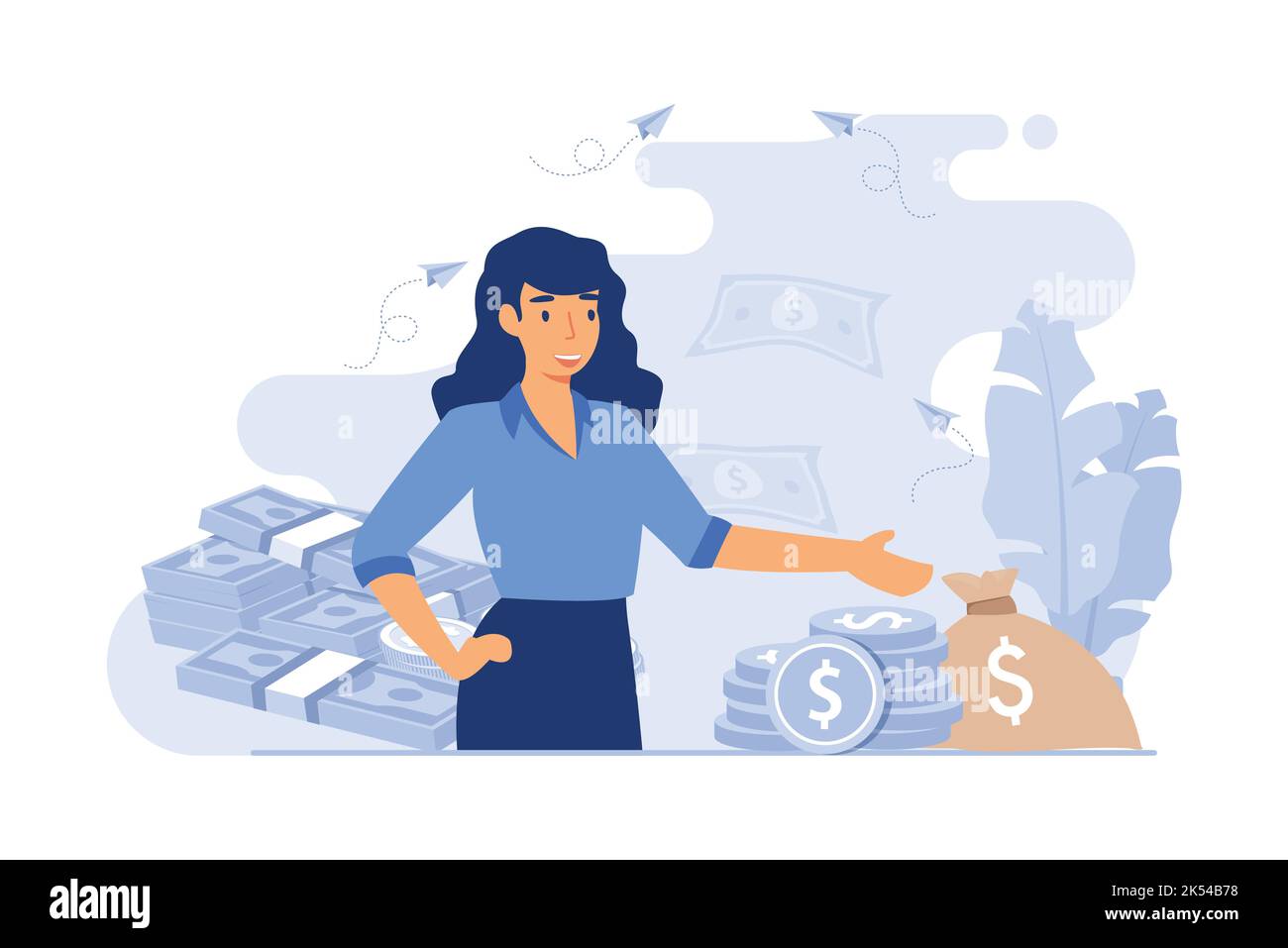 Getting your money sack Stock Vector Images - Alamy