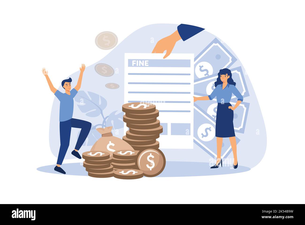 Person paying tax Stock Vector Images - Alamy