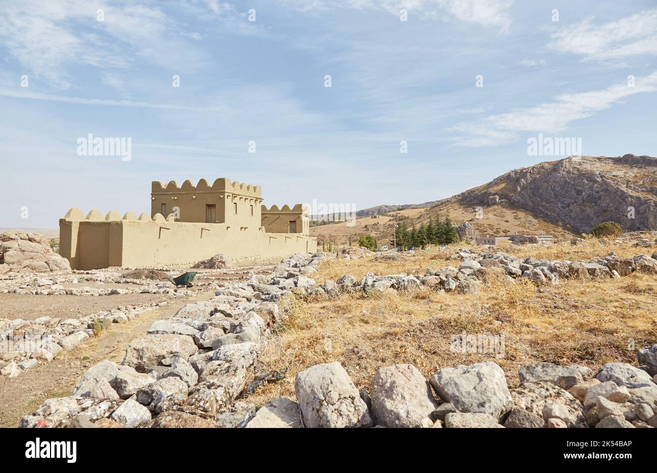 The Reconstructed City Walls of Hittite Hattusa Stock Photo - Alamy