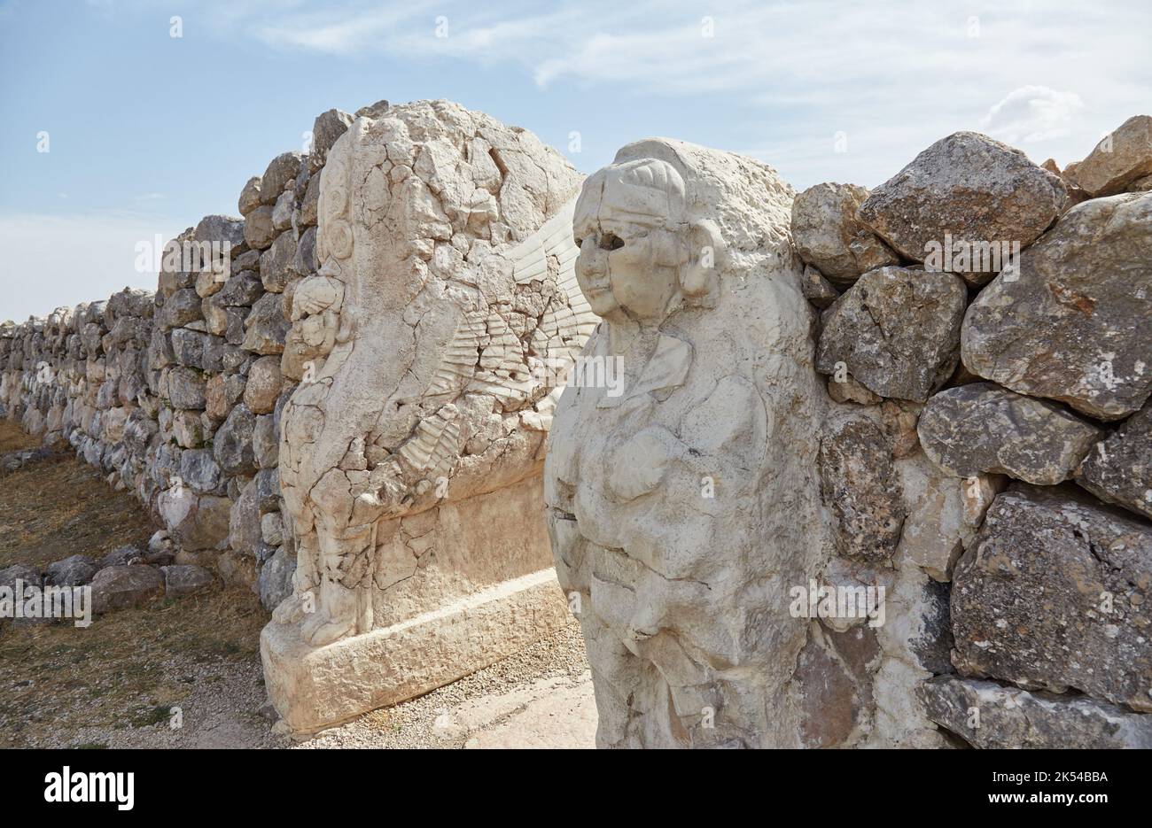 The Sphinx Gate at the Hittite Capital of Hattusa Stock Photo - Alamy