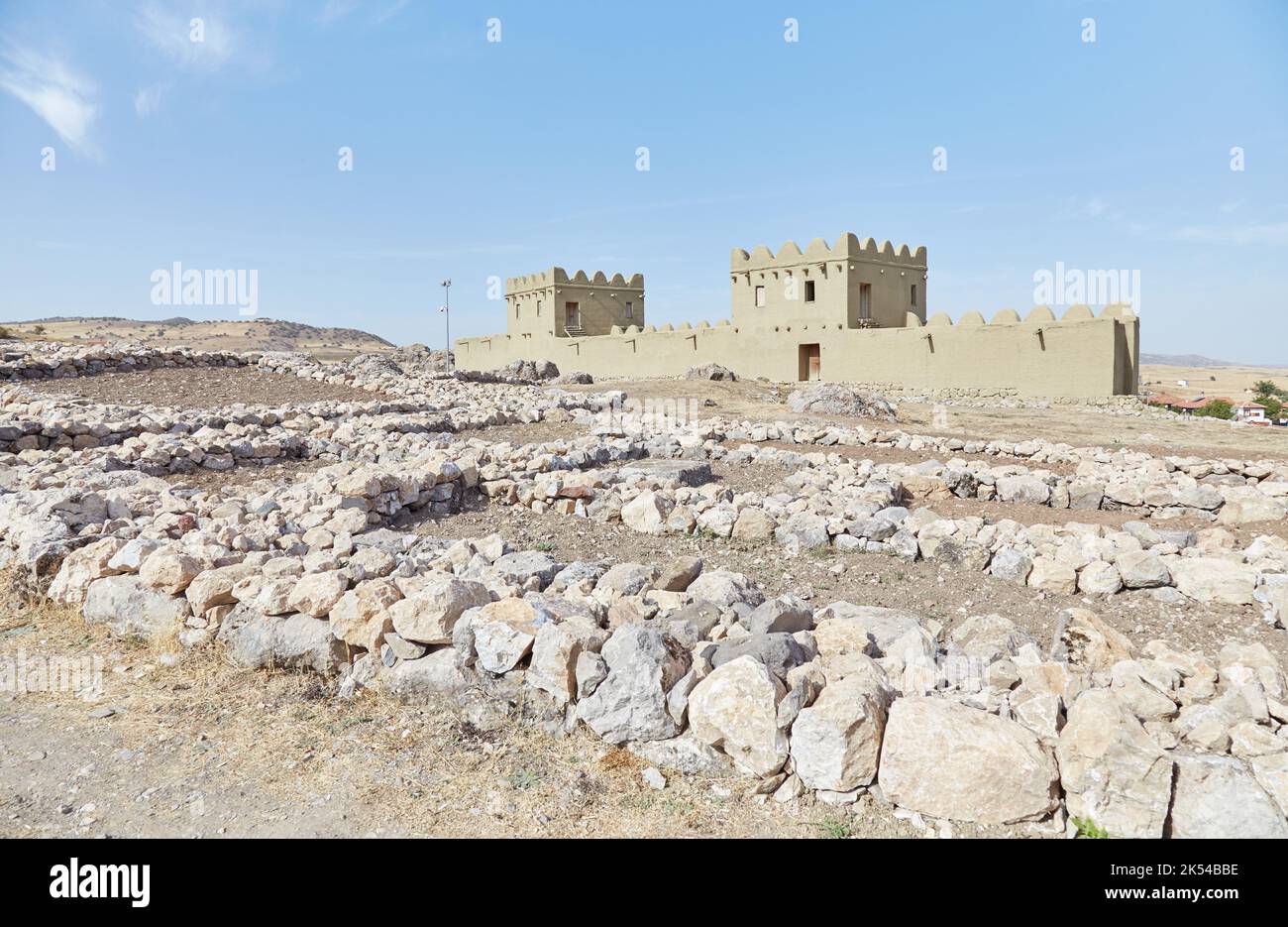 The Reconstructed City Walls of Hittite Hattusa Stock Photo - Alamy