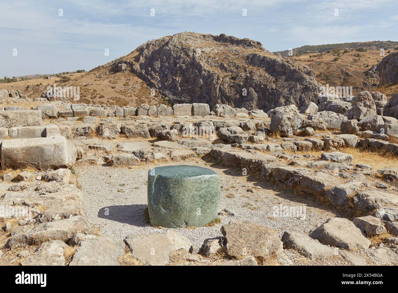 The Mysterious Green Stone at Ancient Hattusa Stock Photo - Alamy