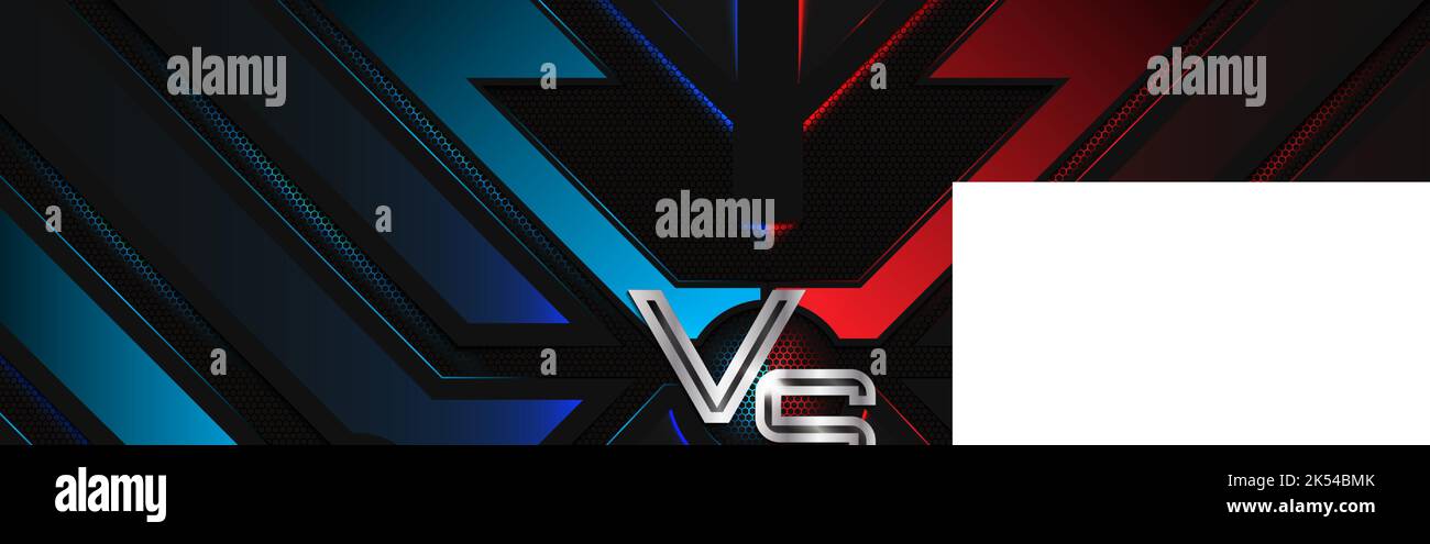 Versus battle fighting realistic 3d banner with modern logo Stock Vector Image & Art - Alamy