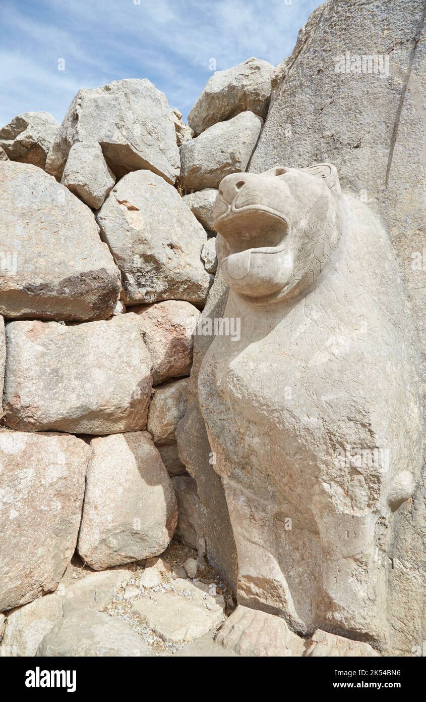 The Iconic Lion Gate of the Hittite Capital of Hattusa Stock Photo - Alamy